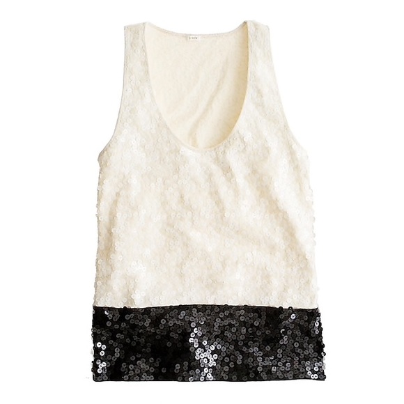 J. Crew | Tops | J Crew Colorblock Sequin Tank | Poshmark
